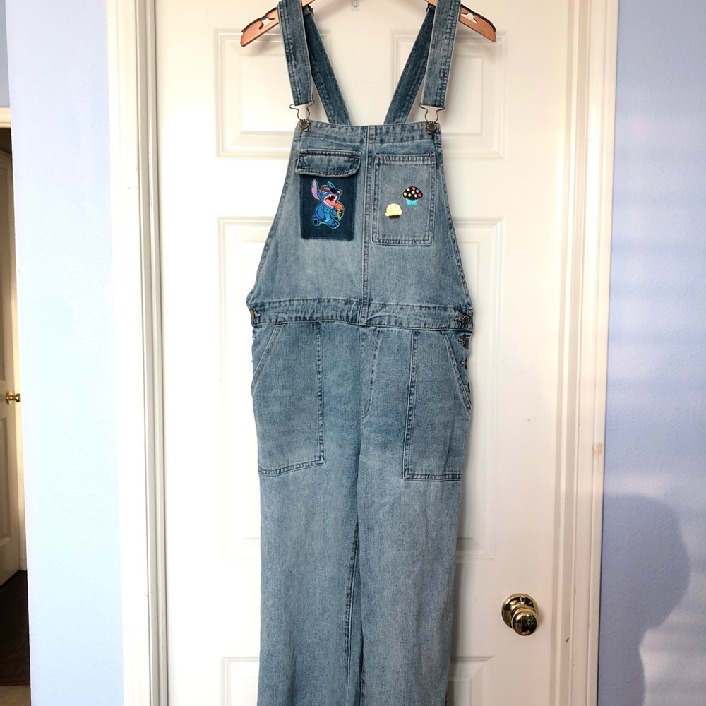 Disney Stitch Denim Overalls - Gem